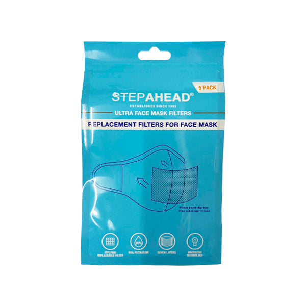 Step Ahead Ultra Reusable Face Mask Filters (PACK OF 5) – StepAhead ...