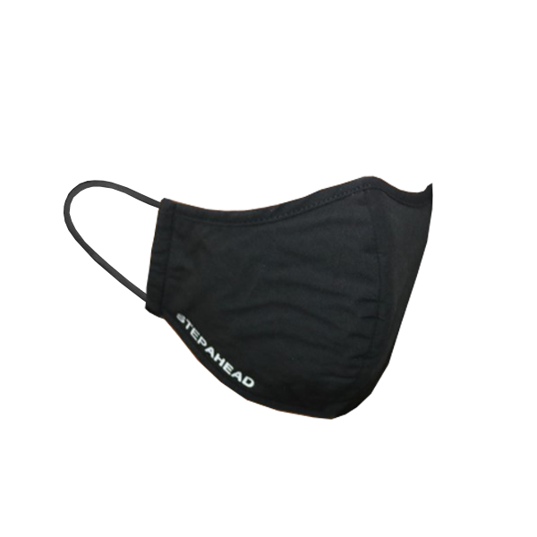 Step Ahead Face Mask Adult Reusable Black – StepAhead Workwear