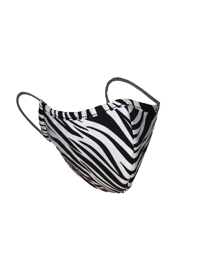 STEP AHEAD FACE MASK ADULT REUSABLE ZEBRA PRINT – StepAhead Workwear
